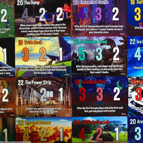 USAOPOLY Smash Up: Disney Edition | Featuring Disney Characters from Frozen, Big Hero 6, The Lion King, Aladdin, The Nightmare Before Christmas, & More | Standalone Smash Up Game