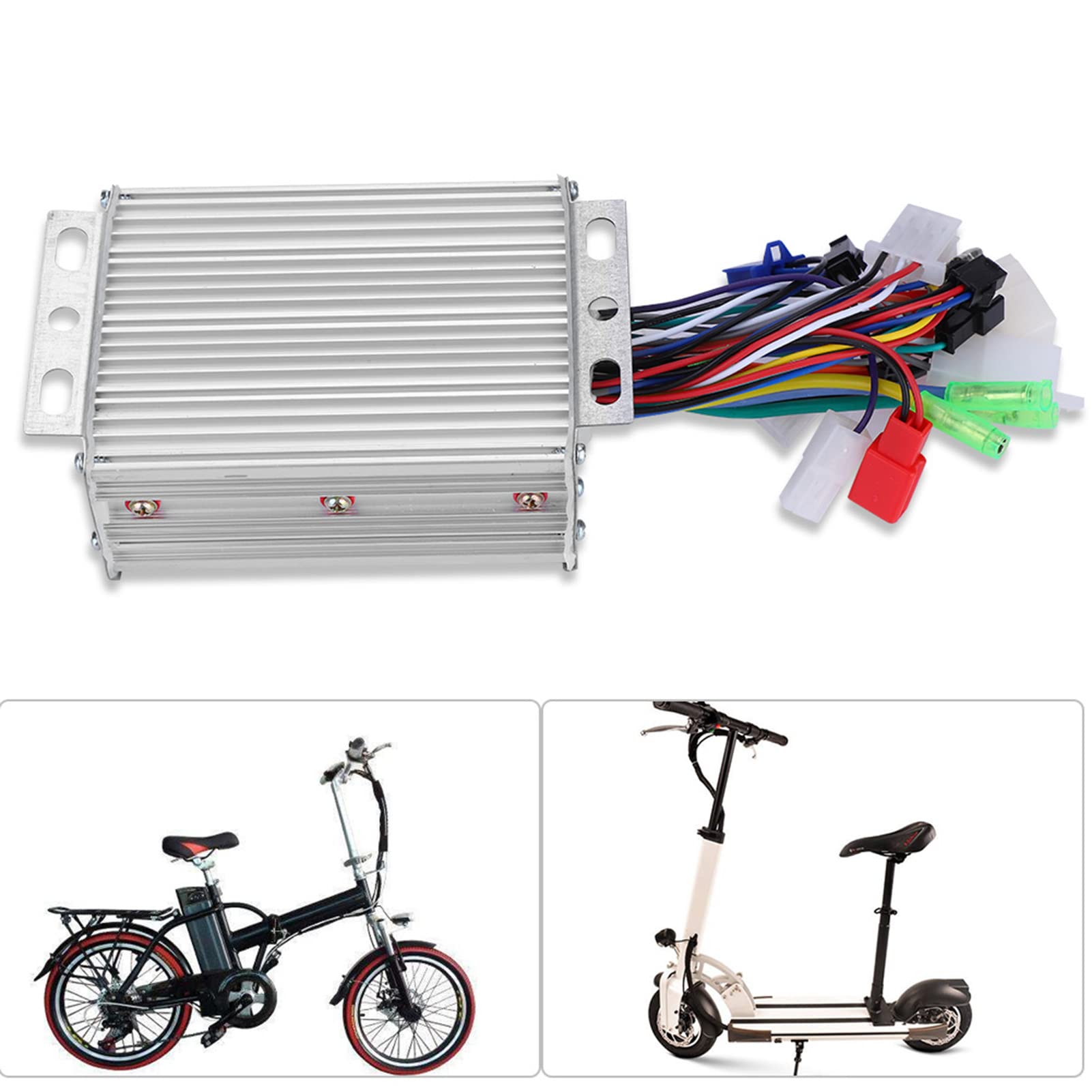 Bnineteenteam 450W Motor Brushless Controller,Aluminium Alloy Electric Bike Speed Motor Controller for Electric Scooter (48V/60V 450W)