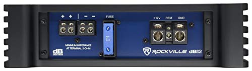 Rockville DK512 PACKAGE Dual 12" 2800w K5 Car Subwoofer Enclosure+DB12 Amplifier