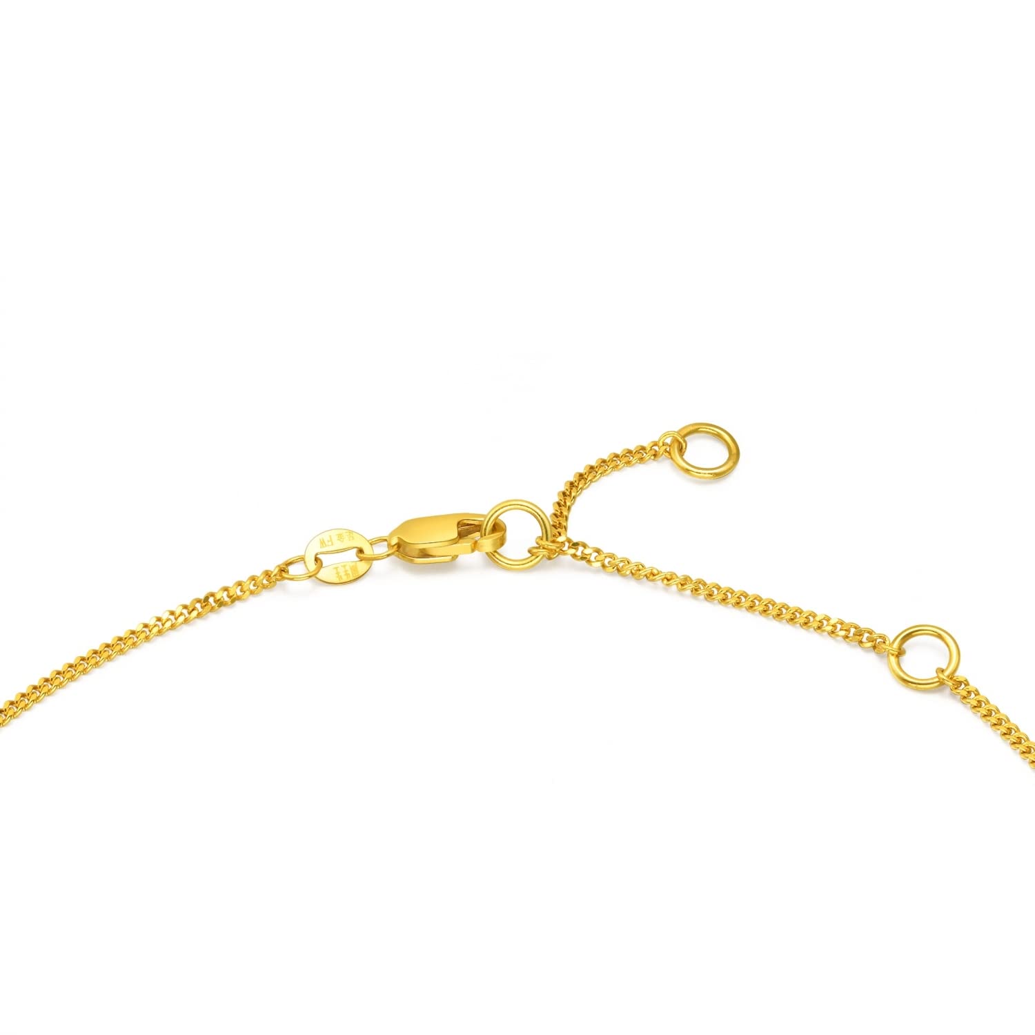 CHOW SANG SANG Dazzling Mirror Gold 999.9 24K Solid Gold Price-by-Weight Gold Simple Rectangle Necklace for Women 93401N (Approx. 0.21tael (~7.86g), 18.5", (47 CM))