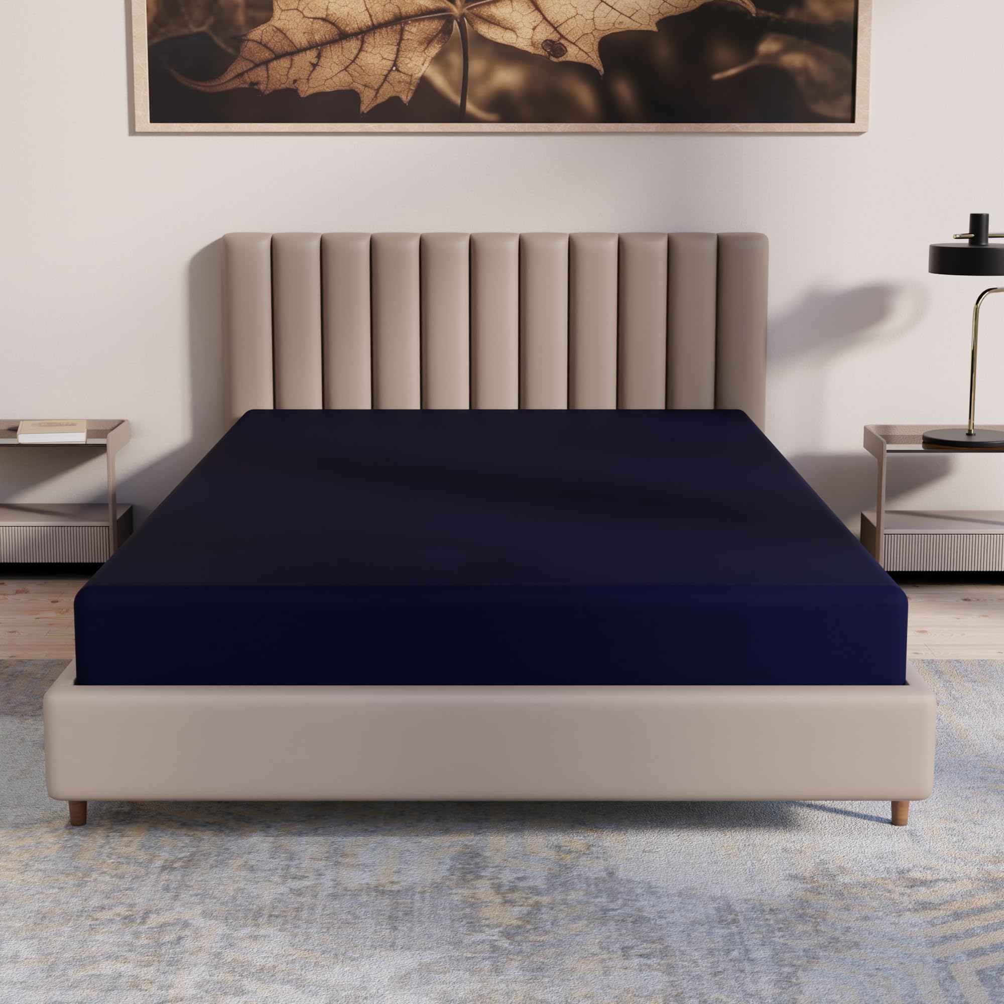 Greaton, 6-Inch Medium Firm Water-Resistance Foam Vinyl Mattress, Easy to Clean, Comfortable & Noise Free, Twin, Blue