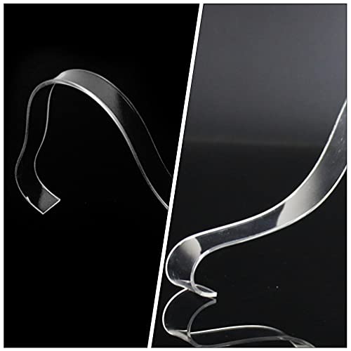 Shelf Bracket 20 Pcs Acrylic Clear Sandal Shoes Display Racks Stand Inserts Holders Shoe Support for Womens Shoes (Transparent) Clear Heels