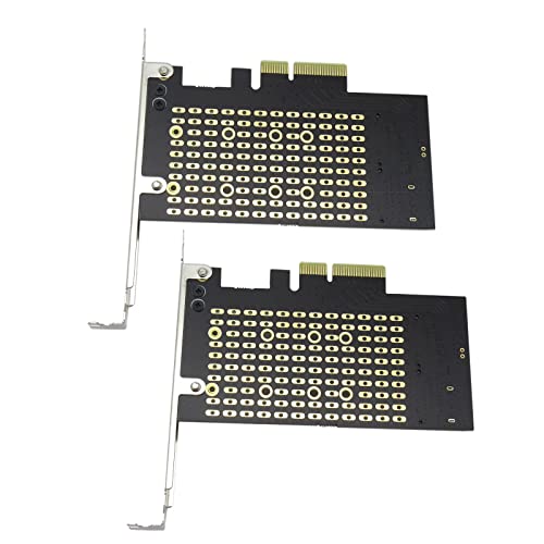 High Performance Durable 2x M.2 Drive Communicates Directly with the PCIe and/or SATA Bus Suitable for a PCIe x4, x8, or x16 slot Vicue