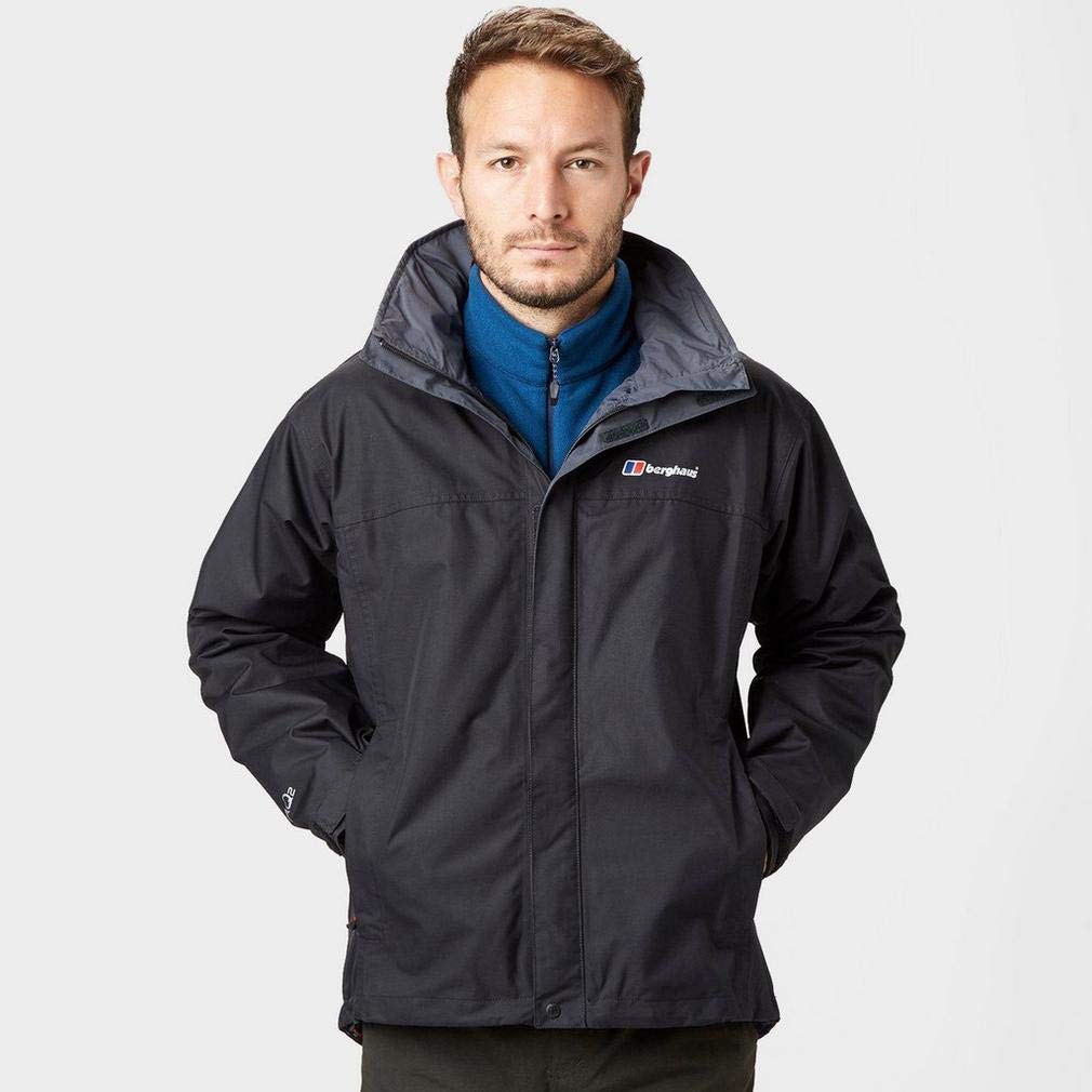Berghaus Men's RG Alpha Waterproof Jacket, Black, X-Large