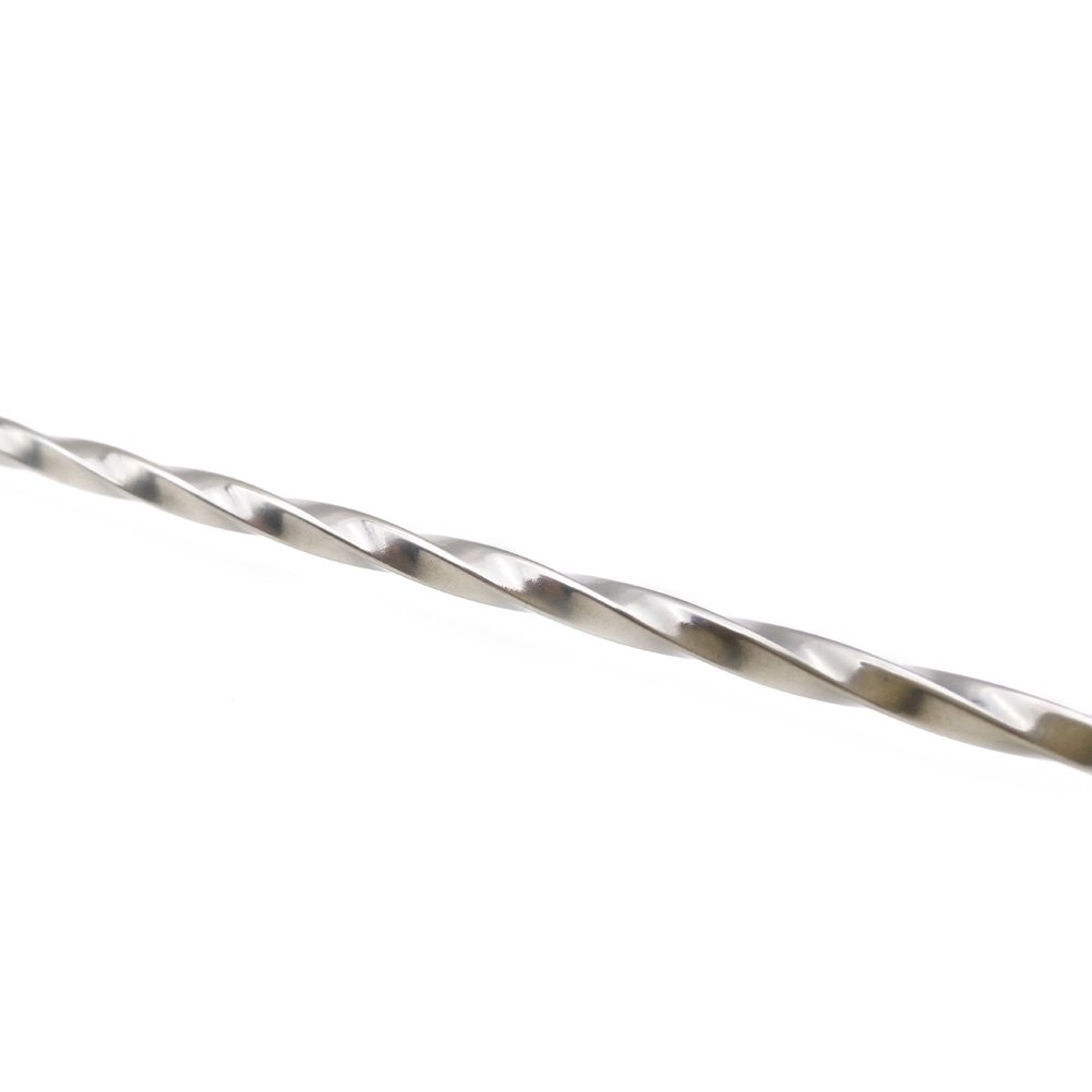 GFDesign 15.7“ Extra Long Cocktail Mixing Spoon Set Food-Grade 18/8 Stainless Steel Stirrer Spiral Pattern Bar Cocktail Shaker Spoon for Ice Cream Smoothies Malts Milkshakes Juice Coffee Tea Drink