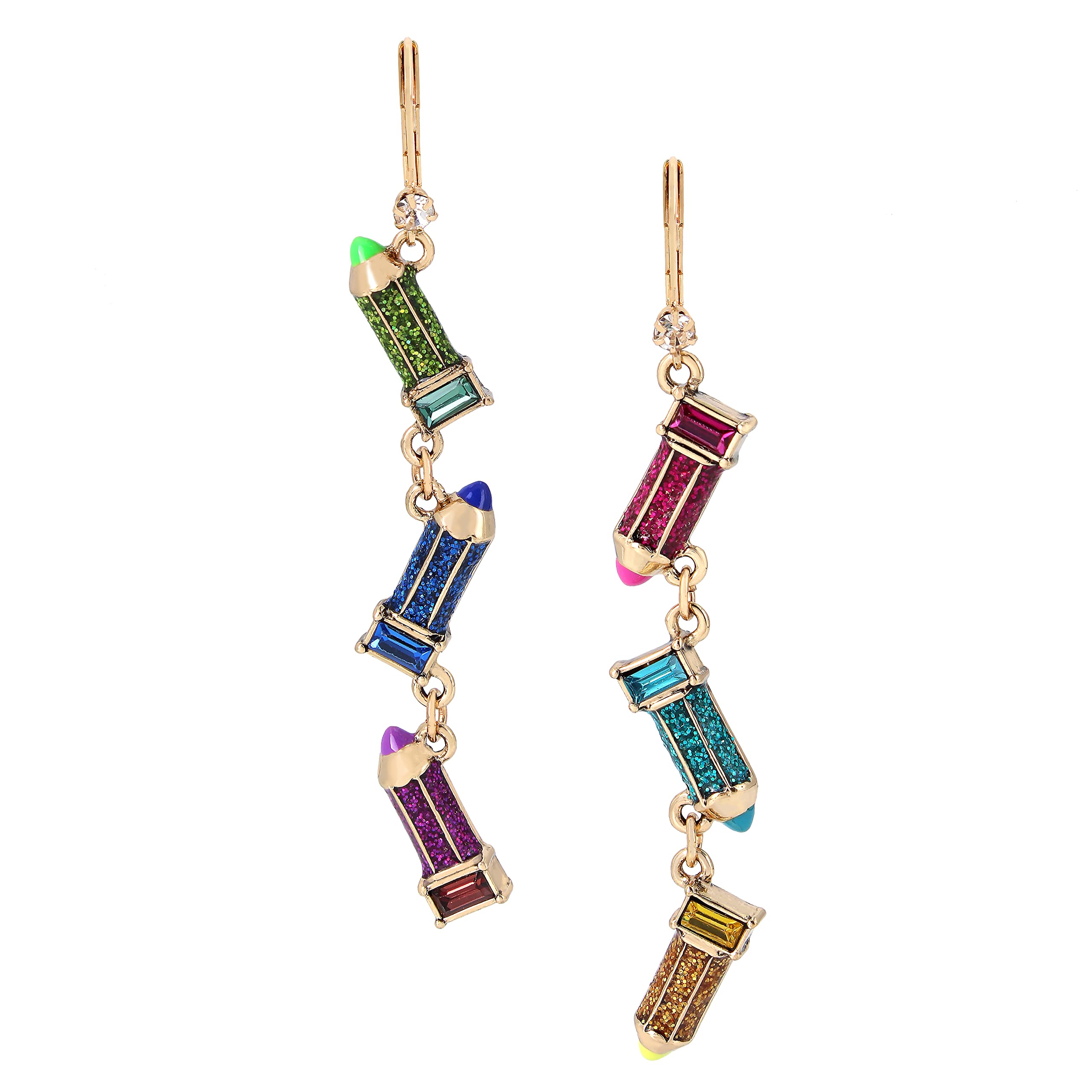 Colored Pencil Mismatched Earrings