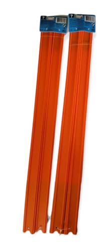 MATEL Hot Wheels - New Track - 4x24โ Straight Track Pieces W/Connectors - 8 feet Total