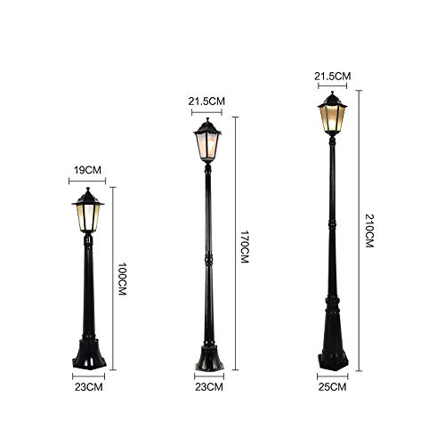 ZZYJYALG European Garden Lights Landscape Lights Retro Outdoor Home Led High Pole Garden Waterproof Outdoor Street Light E27 Courtyard Light Street Lamp Villa Garden Community High Post Lamp