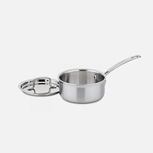 Cuisinart MultiClad Pro Stainless Steel 2-Quart Saucepan with Cover & MultiClad Pro Stainless Steel 1-1/2-Quart Saucepan with Cover
