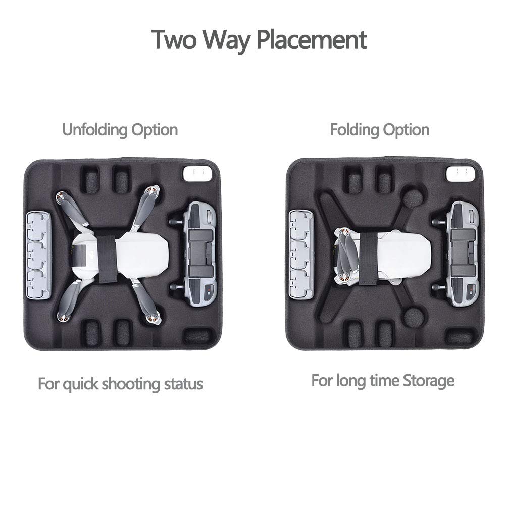 RLSOCO Hard Case for DJI Mini 2 SE/Mini 2/Mini SE/Mavic Mini 1 - Fits Mavic Mini Accessories: Mini 2 Controller,Batteries and Charger,Propellers and Prop Guards (Newest Version Case)