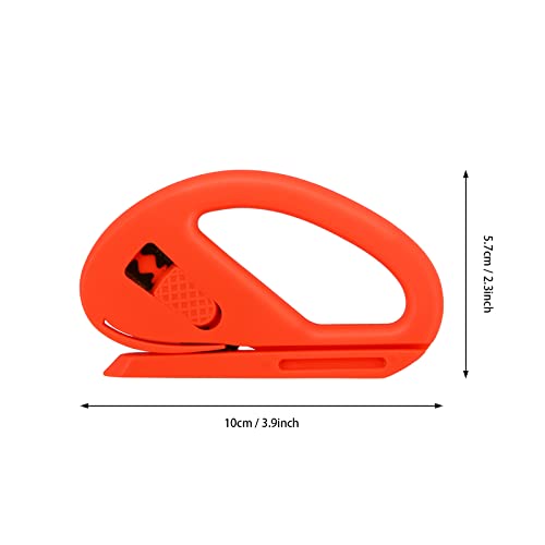 FOSHIO 4Pack Wrapping Paper Cutter, Zippy Safety Cutter Utility Knives for Window Tinting Kits, Present Paper Wrapping, Films, Vacuum Bags, Sticker Cutting (Red)
