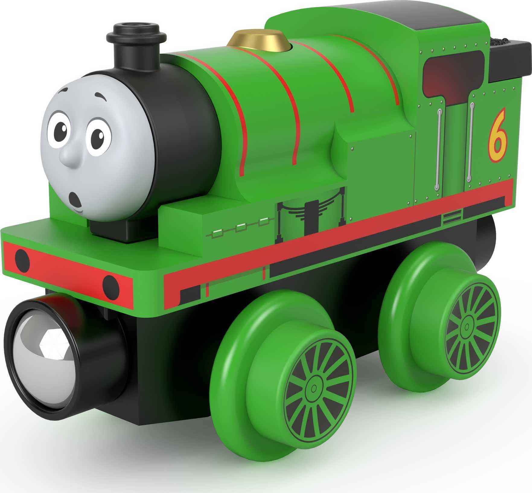 Thomas & Friends Wooden Railway Toy Train Percy Push-Along Wood Engine for Toddlers & Preschool Kids Ages 2+ Years (Amazon Exclusive)