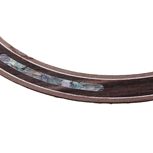 BQLZR Acoustic Guitar Rosette Decal Wood Rosewood Guitar Rosette Soundhole Three-Dimensional Pattern No viscosity