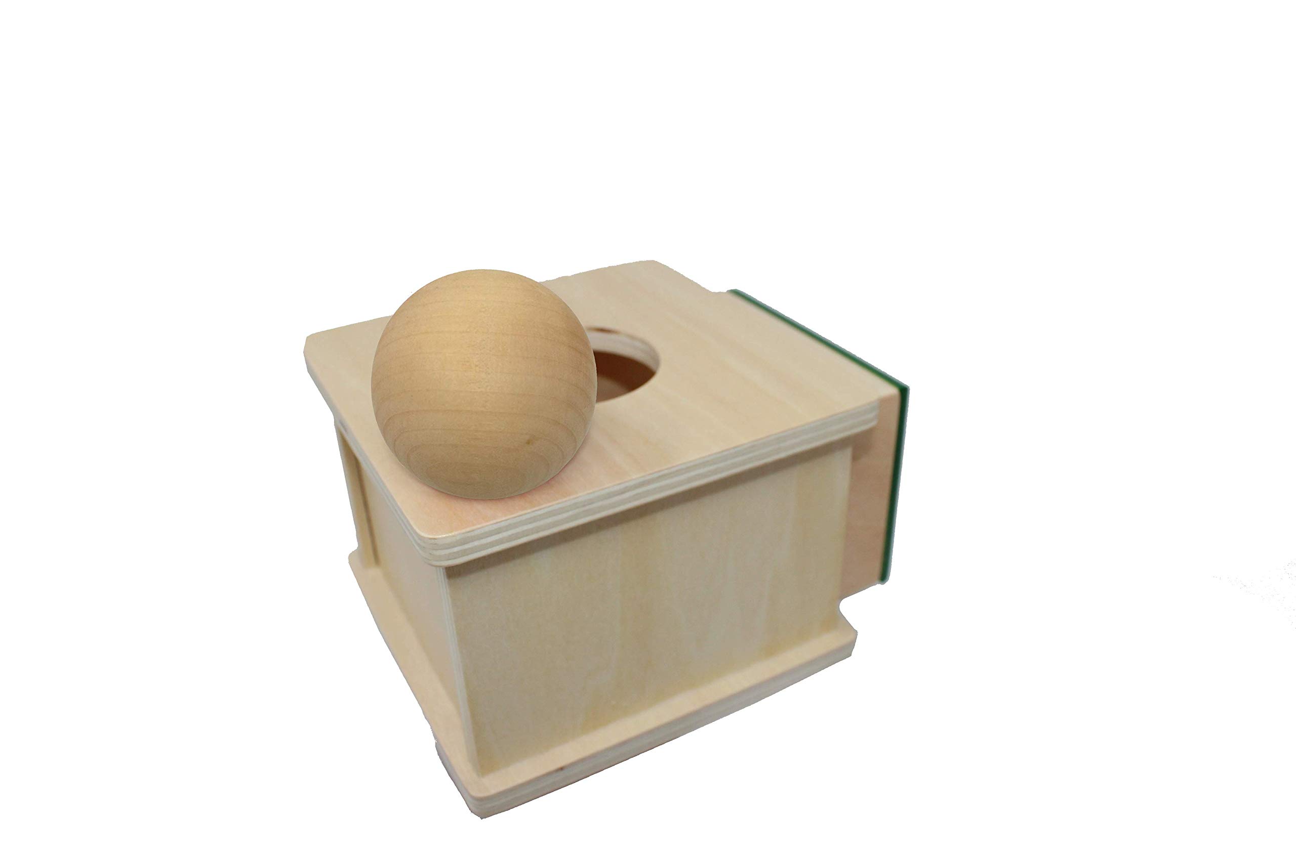 SpeechTeach Montesorri Toys for Baby, Object Permanence Box for Infant, Ball Box, Great for Toddlers and Babies, 2, 3, and 4 Year Olds, Comes with 1 Ball