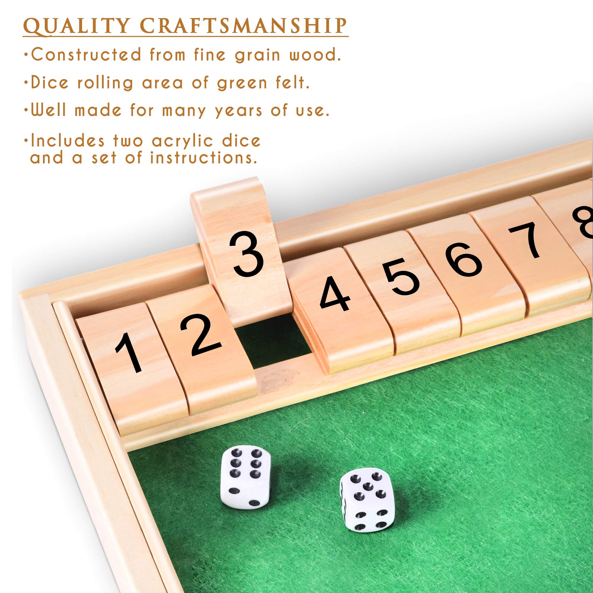 RNK Gaming Shut The Box Game