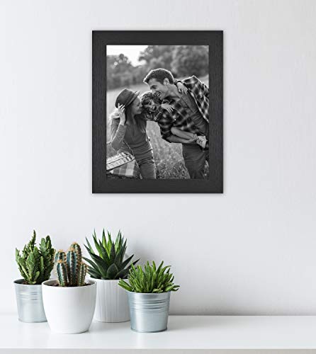 MCS Studio Document Frame, Gallery Wall Frame Fits 8.5 x 11 Diplomas, Documents & Certificates, Black Woodgrain, Single