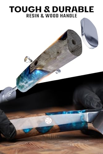 Dalstrong Paring Knife - 4 inch - Valhalla Series - 9CR18MOV HC Steel - Celestial Resin & Wood Handle - Professional Kitchen Knife - Razor Sharp - w/Leather Sheath
