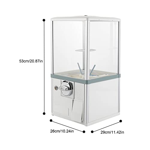 Big Capsule Vending Machine for 200 * 1.77in Diameter Capsule Toys, White Vending Machine for Birthdays, Christmas and Kiddie Parties