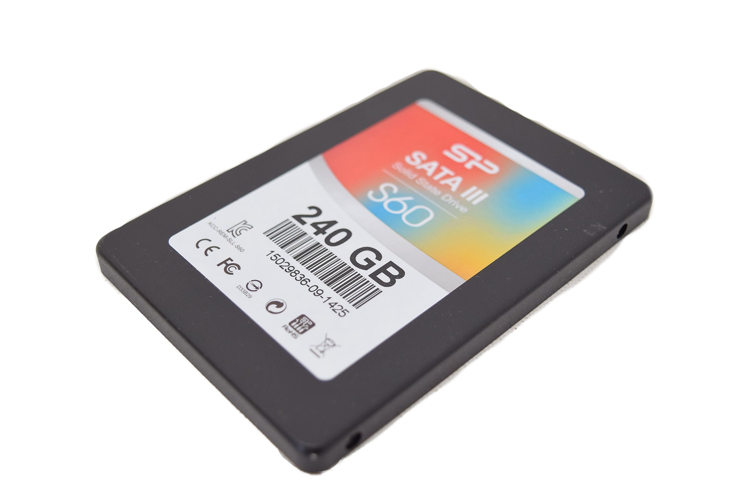 Silicon Power 240GB S60 2.5" 7mm SATA III 6Gb/s Internal Solid State Drive (SP240GBSS3S60S25)