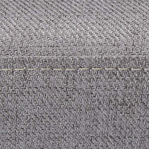 Christopher Knight Home Gable Fabric Storage Ottoman, Light Grey, Dimensions: 19.25”D x 50.75”W x 16.00”H