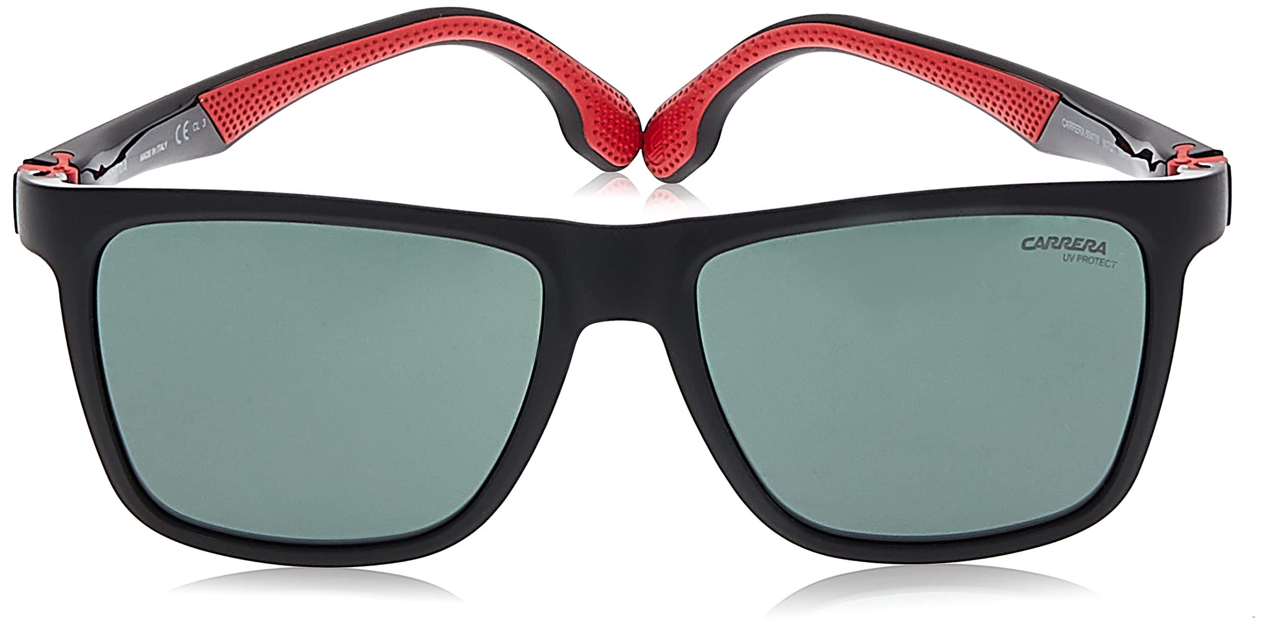 Carrera Men's CA5047/S Square Sunglasses, Black/Green, 56 mm