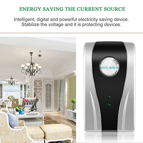 Duvik Power Saver, Energy Saver, Electricity Reducer Power Saving Box US Plug 90V-250V 30KW for Household Office Market 6 Pack, black