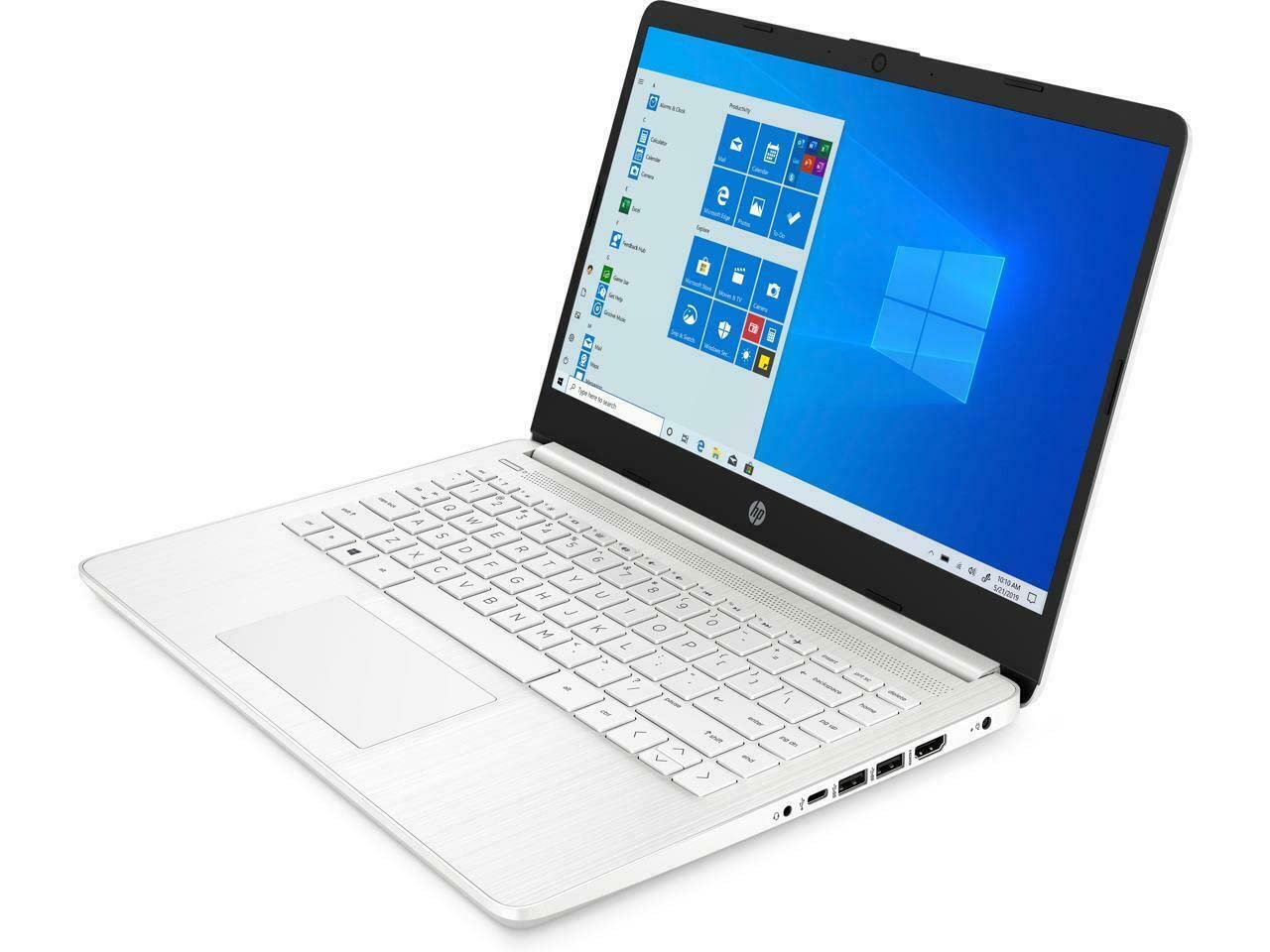 HP Stream 14inch HD Touchscreen Display, Intel Celeron N4020 Dual-Core, 4GB DDR4 Memory,192GB Storage(64GB eMMC+128GB Card),Bluetooth,1-Year Microsoft 365,Win10,Snow White,TGCD Bundle