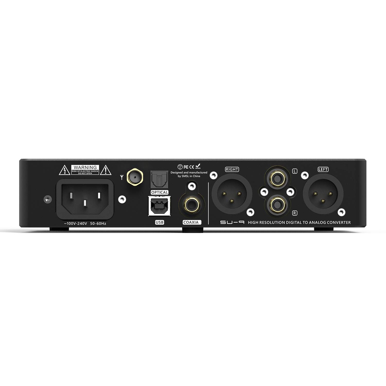 S.M.S.L SU-9 MQA Full Decoder ES9038PRO DAC XMOS DSD512 PCM768kHz/32Bit Bluetooth 5.0 UAT APTX-HD USB Balanced Decoder