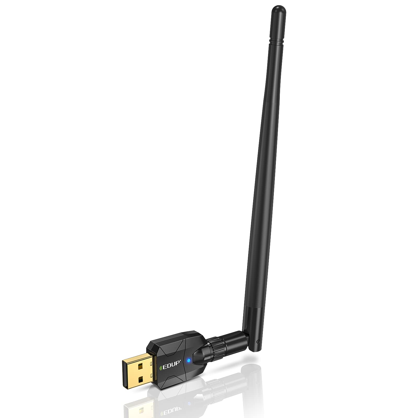 EDUP Long Range Bluetooth 5.1 Adapter for PC High Gain 492FT/150M for Desktop Laptop USB Bluetooth 5.1 Dongle EDR Wireless Receiver for Mouse, Keyboard, Speakers,Windows 11/10/8/8.1/7/XP