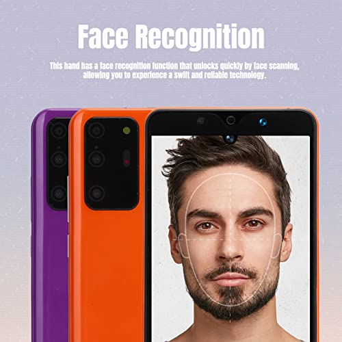 Cuifati Cellphone, Note30 Plus Smart Phone 5.72In Smartphone Dual Cards Dual Standby Smartphone Powerful Processor Expandable Storage 512MB+4GB(Orange)