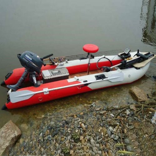 BRIS 12 ft Inflatable Kayak Fishing Tender Inflatable Poonton Boat 2 Person Kayak