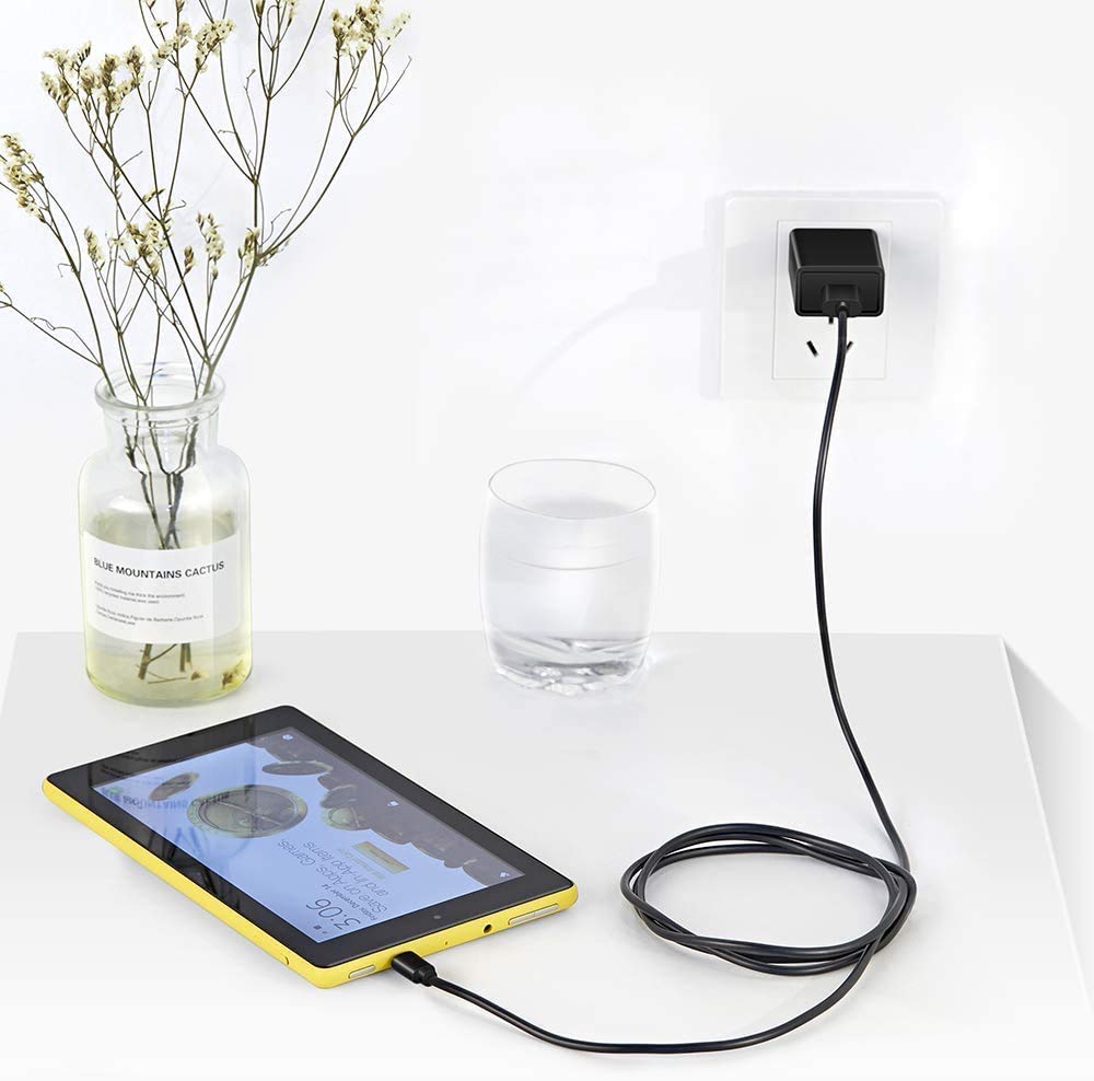 Charger for Kindle Fire with 5Ft USB-C and Micro Cable Intended for Amazon Fire HD 7 8 10,Kids Edition,Fire HD 7 8 10 Plus,Kids Pro,Kindle Fire HD HDX 6 7 8.9,Kindle 2-12,Paperwhite,Oasis