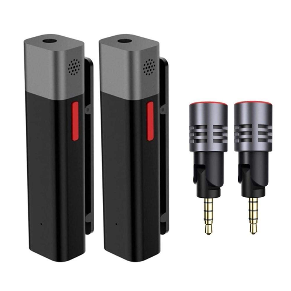 SabineTek Official SmartMike+ with Unidirectional Mic Pro Bundle Professional Kit - Wireless Bluetooth Microphone System (SmartMike+ Black *2 + Unidirectional Mic *2)