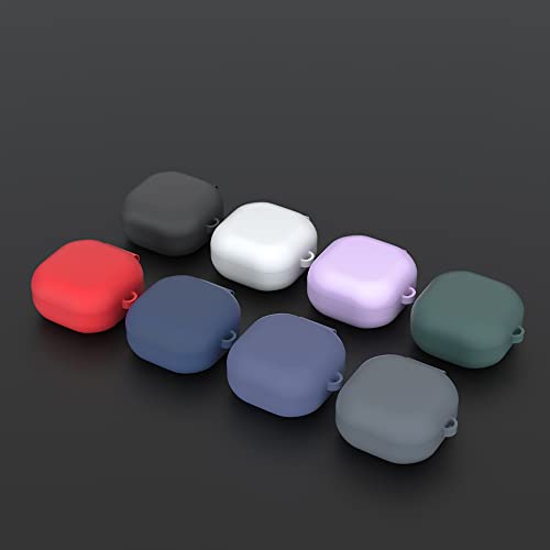 Silicone Case for Samsung Galaxy Buds 2 Case (2021)/Galaxy Buds Pro Case (2021)/Galaxy Buds Live Case (2020) with Keychain for Women Girls Men Boys Case Cover Accessories Silicone Skin