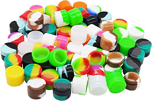 KUVIS 2ml Silicone Containers Concentrate Airtight Oil Non-stick Food Grade Jars (30)