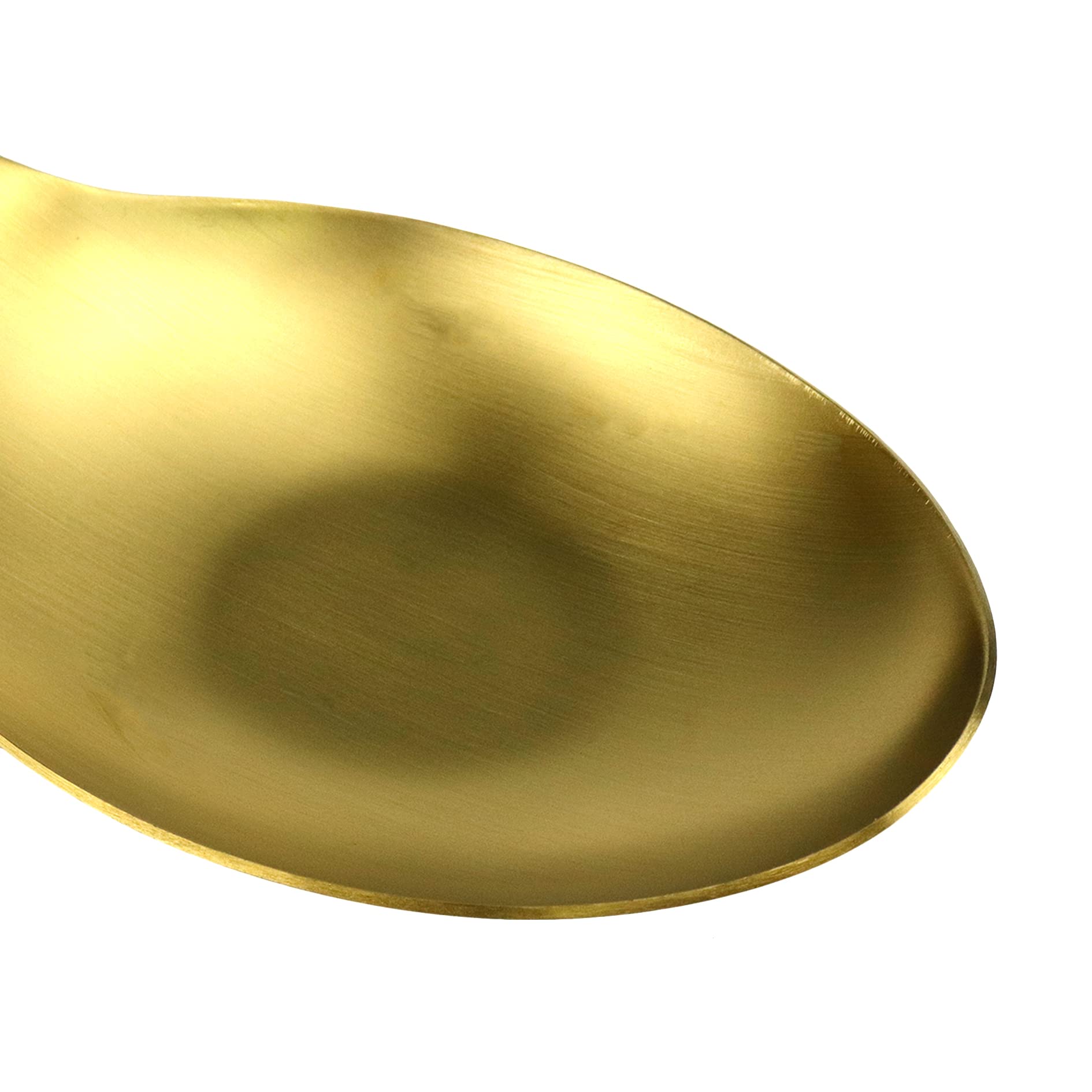 Curqia 1 Pack Brushed Gold Spoon Rest Modern Stainless Steel Spoon Rest Large Spatula Holder for Kitchen Countertop, 10×4 Inches
