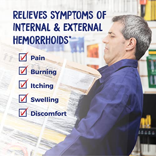 Boiron Hemcalm hemorrhoid Relief Tablets for Itchy Burning Pain, Swelling and discomfort, White, 60 Count