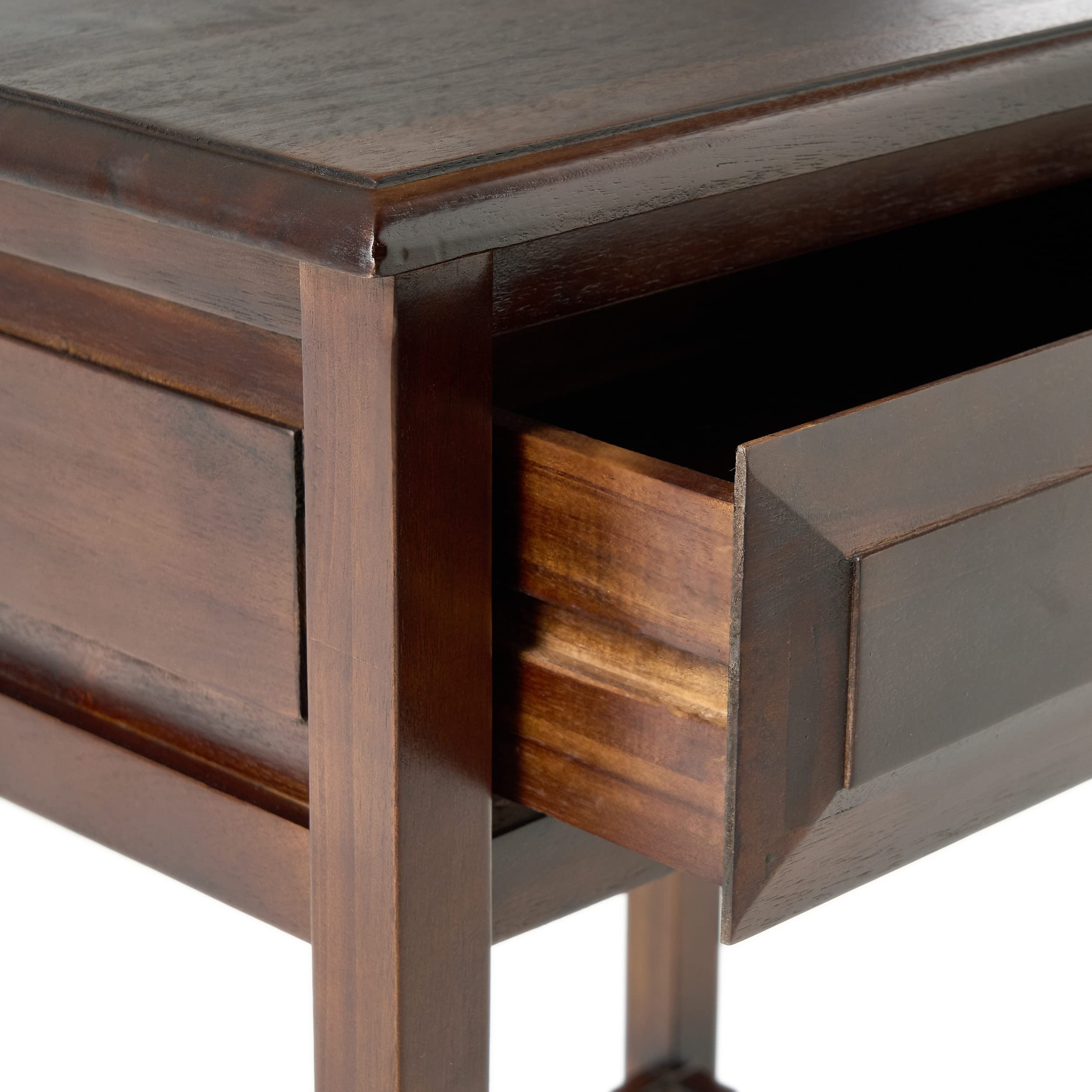 Christopher Knight Home Banks Acacia Wood Accent Table, Brown Mahogany