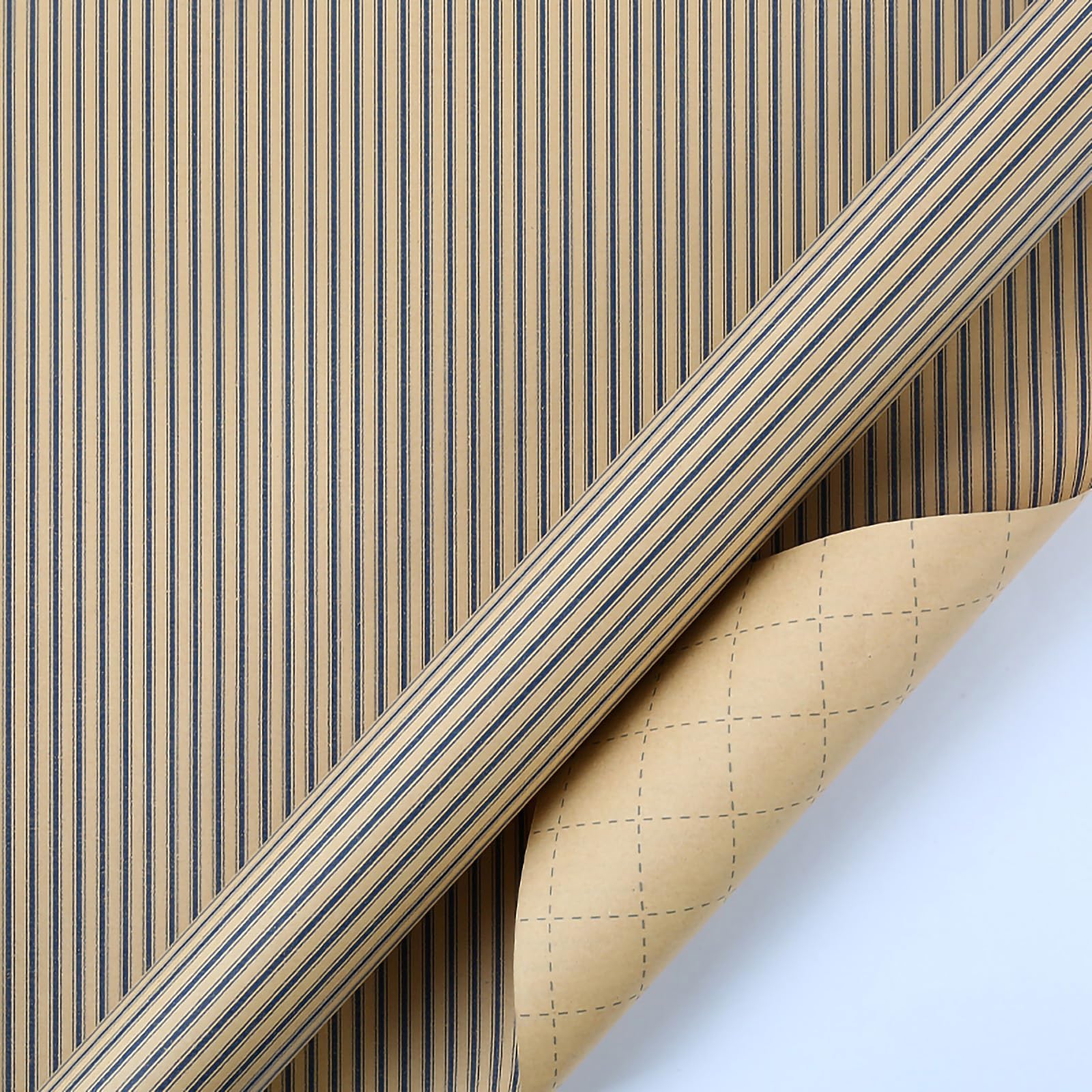 Gift Wrapping Paper Happy Birthday, 6 Geometric Pattern for Men's Gift Wrap, 12 Sheets Pre-cut Man Gift Wrapping Paper, 19.7 X 27.6 Inch， Folded Package, Not rolled