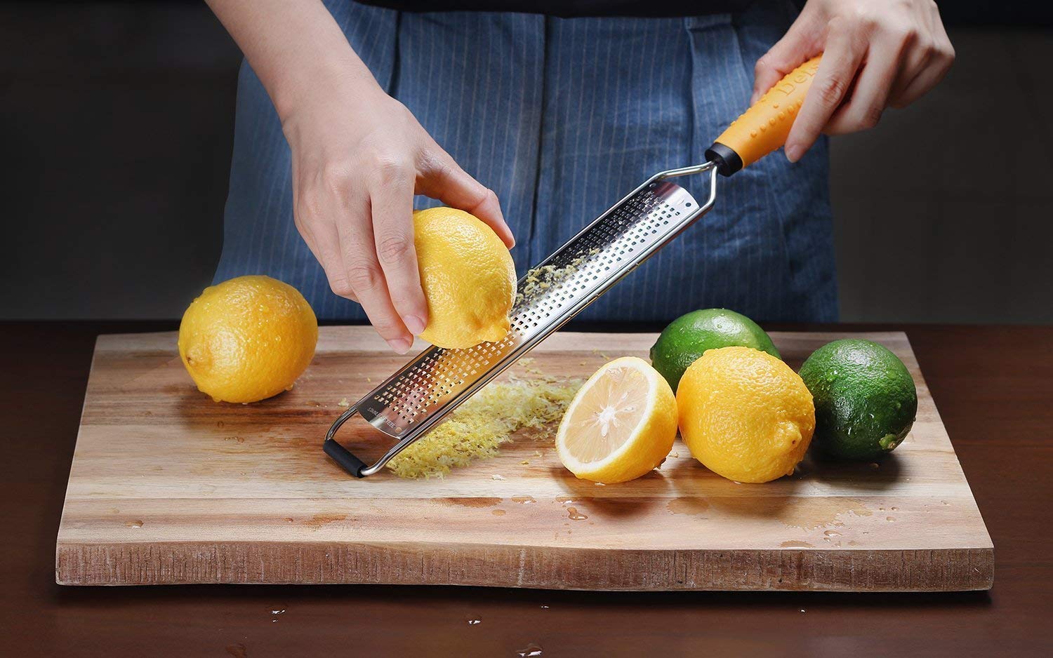 Deiss PRO Zester & Grater and Digital Meat Thermometer - Non-Slip Comfortable Handles - Amazing Tools for Making Delicious Dishes - 2 Item Bundle
