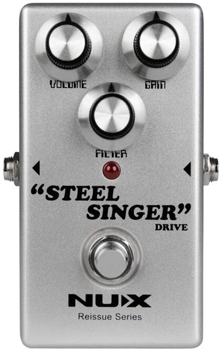 Briskdrop NUX Steel Singer Overdrive Pedal Bundle with Power Supply, steelsingerpsu