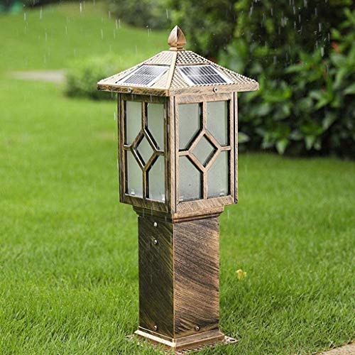 SPNEC Solar Lawn Lamp, Outdoor Waterproof Garden Lamp, Home Led Landscape Lamp, Bronze