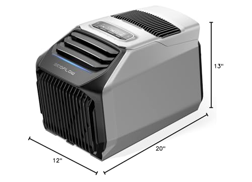 EF ECOFLOW WAVE 2 Portable Air Conditioner, Air Conditioning Unit with Heat, Portable AC for Outdoor Tent Camping/RVs or Home Use (Battery Not Included)