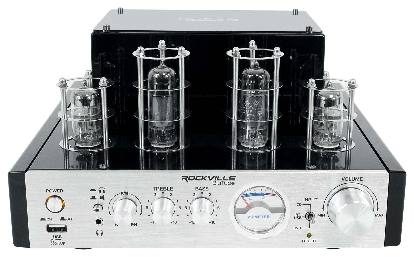 Rockville BluTube Tube Amplifier/Home Theater Bluetooth Receiver+(2) 8" Speakers