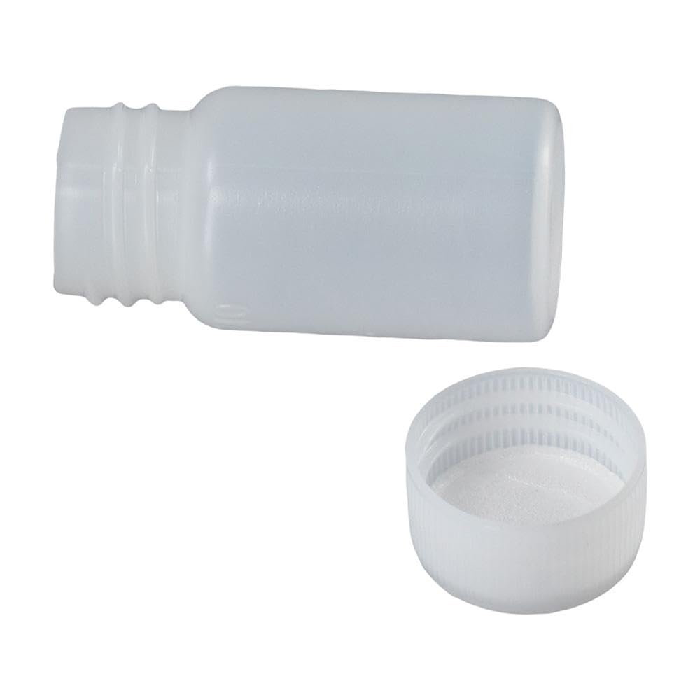 FEIYING 100pcs 10ml Plastic Travel Empty Small Mouth Graduated Lab Chemical Container Reagent Bottle, Sample Bottles Sealing Bottles Liquid Medicine Bottles with Caps