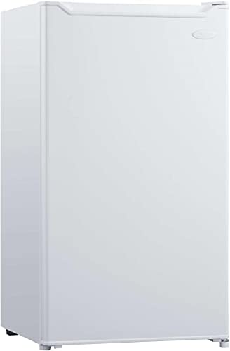 Danby DAR032B1WM 3.2 Cu.Ft. Mini Fridge In White - Free-Standing All Fridge For Bedroom, Living Room, Kitchen, Dorm