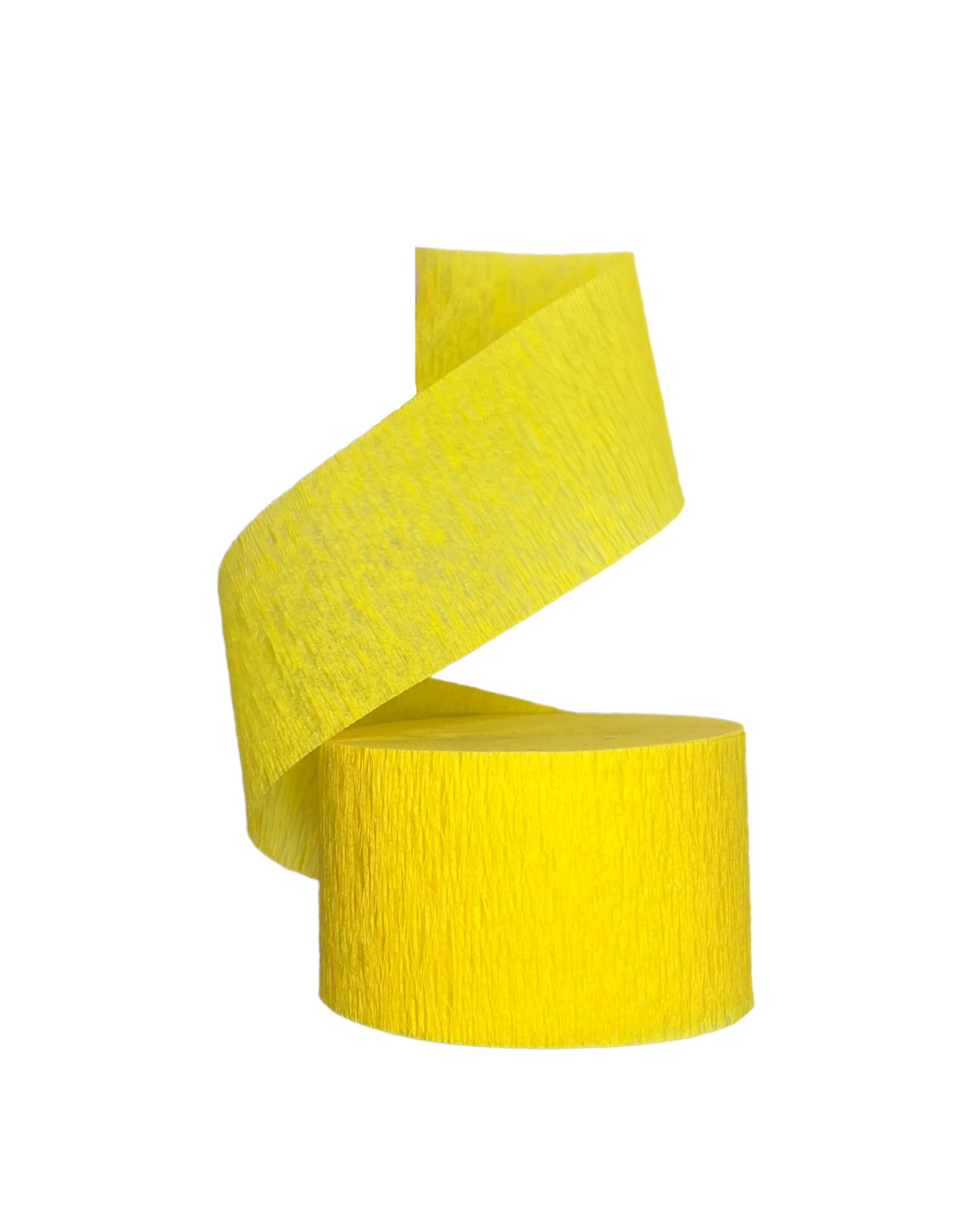 Green and Gold Yellow Crepe Paper Streamers (2 Rolls Each Color), 290 Feet Total, Made in USA
