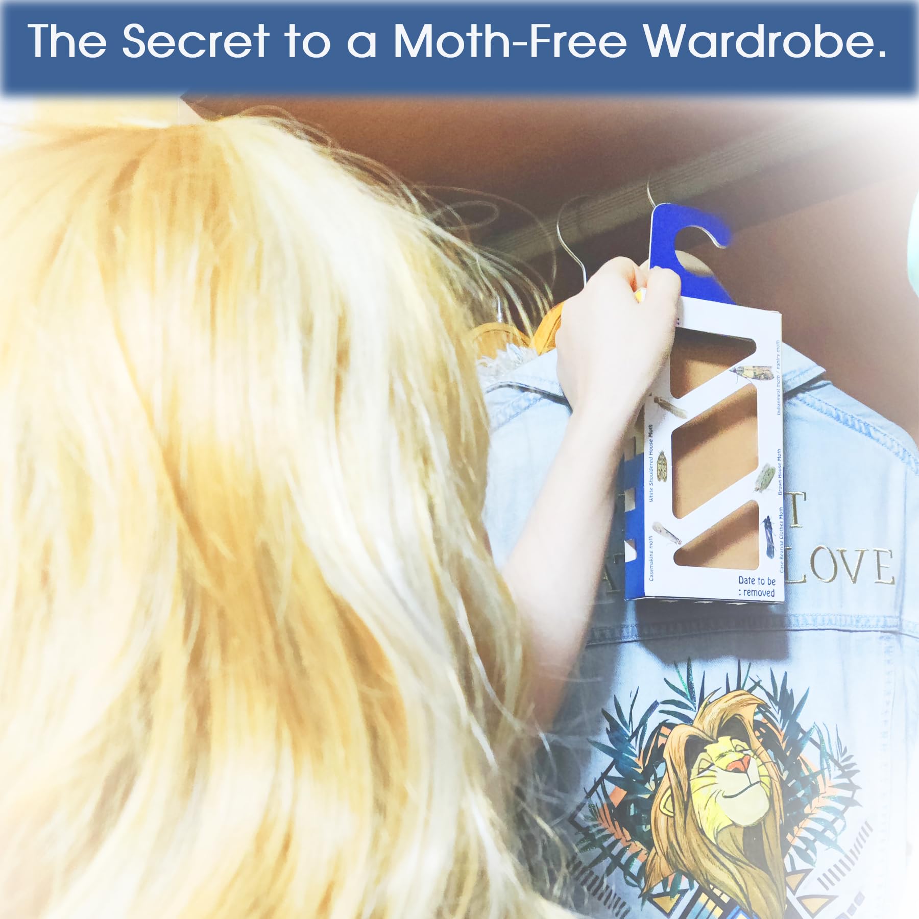 Effective Dual Moth Traps for Clothes and Pantry - Safe and Odor-Free Solution - Premium Pheromone - Pack of 4