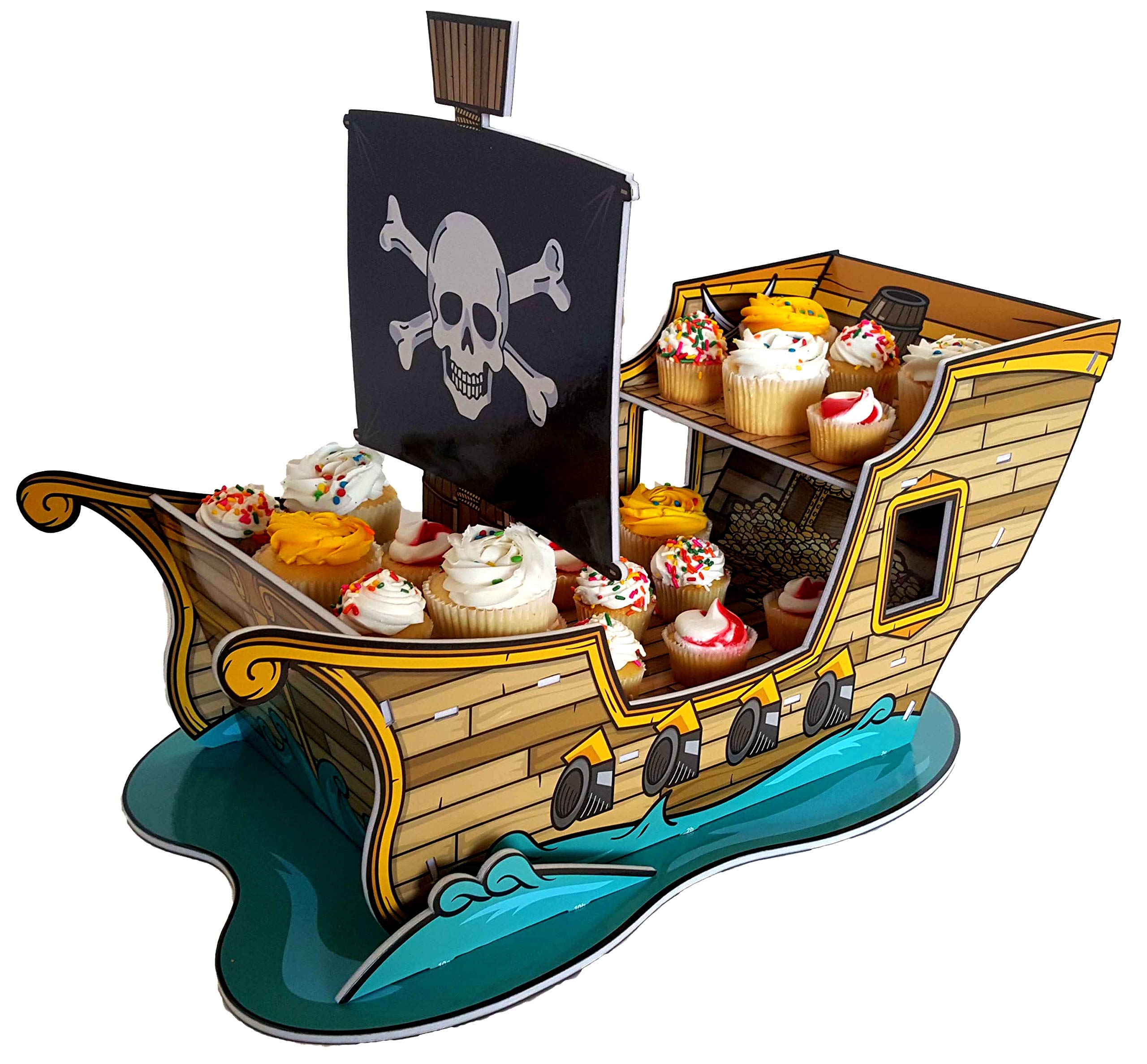 Cupcake Stand for Children's Parties (Jumbo 'Pirate Ship')