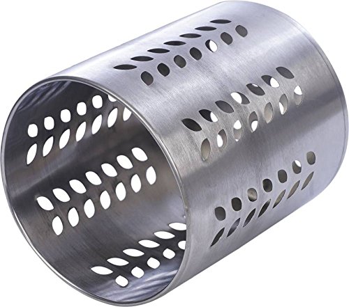 DBY Spoon Holder Stainless Steel Cooking Utensil Holder Round shape spoon holder Stainless Steel Cutlery Holder Kitchen Multi-Function Storage Tool Chopstick Holder Utensil Stand